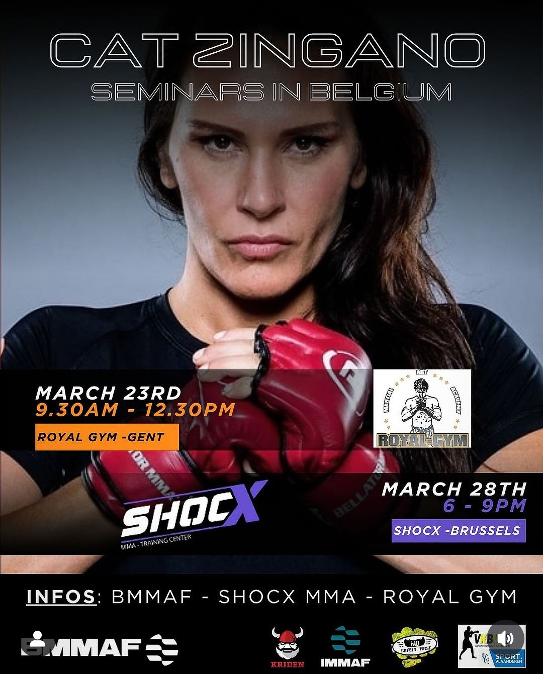 MMA Seminar met/avec "CAT ZINGANO" à/te Bruxelles | BKBMO